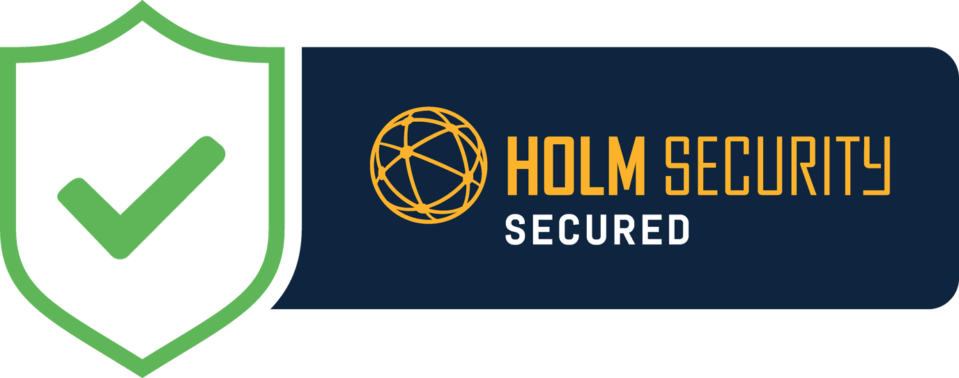 Secure with Holm Security badge